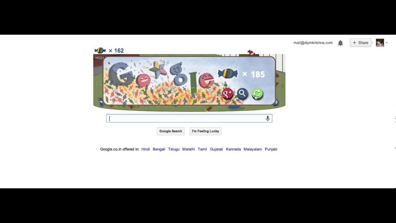 Google Candy Doodle - 185 - Top Score - YouTube