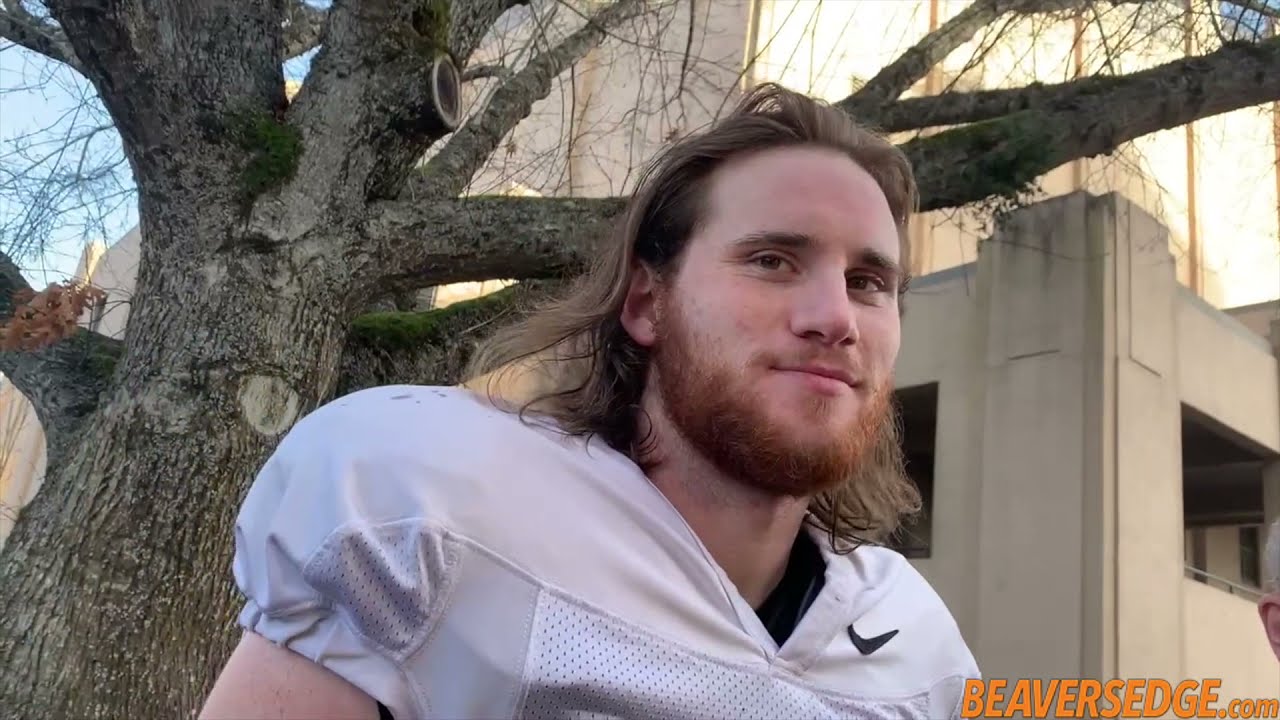 Oregon State OLB Riley Sharp Recaps Stanford & Previews ASU - YouTube