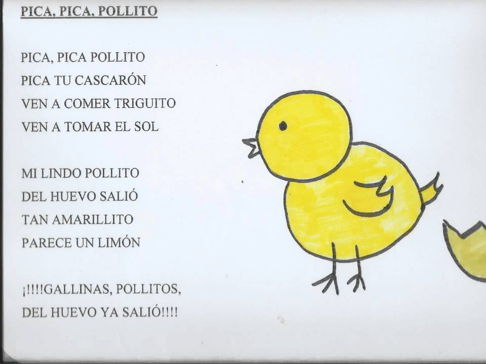Canción infantil "Pica pica pollitos" - YouTube