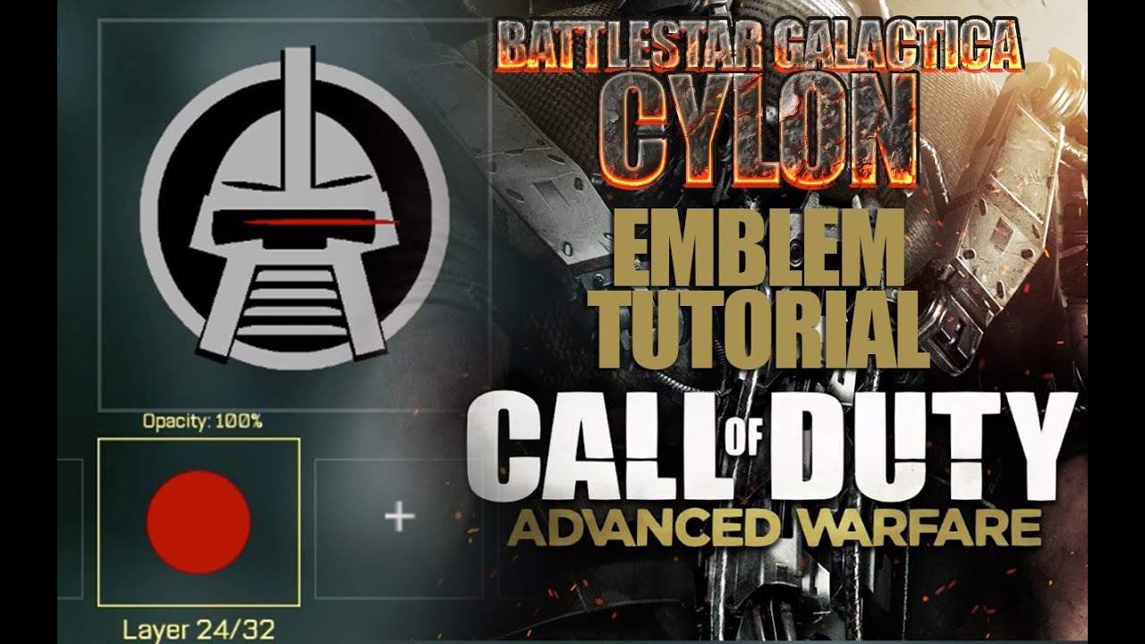 Advanced Warfare - Cylon (Battlestar Galactica) Emblem Tutorial - Bigus ...