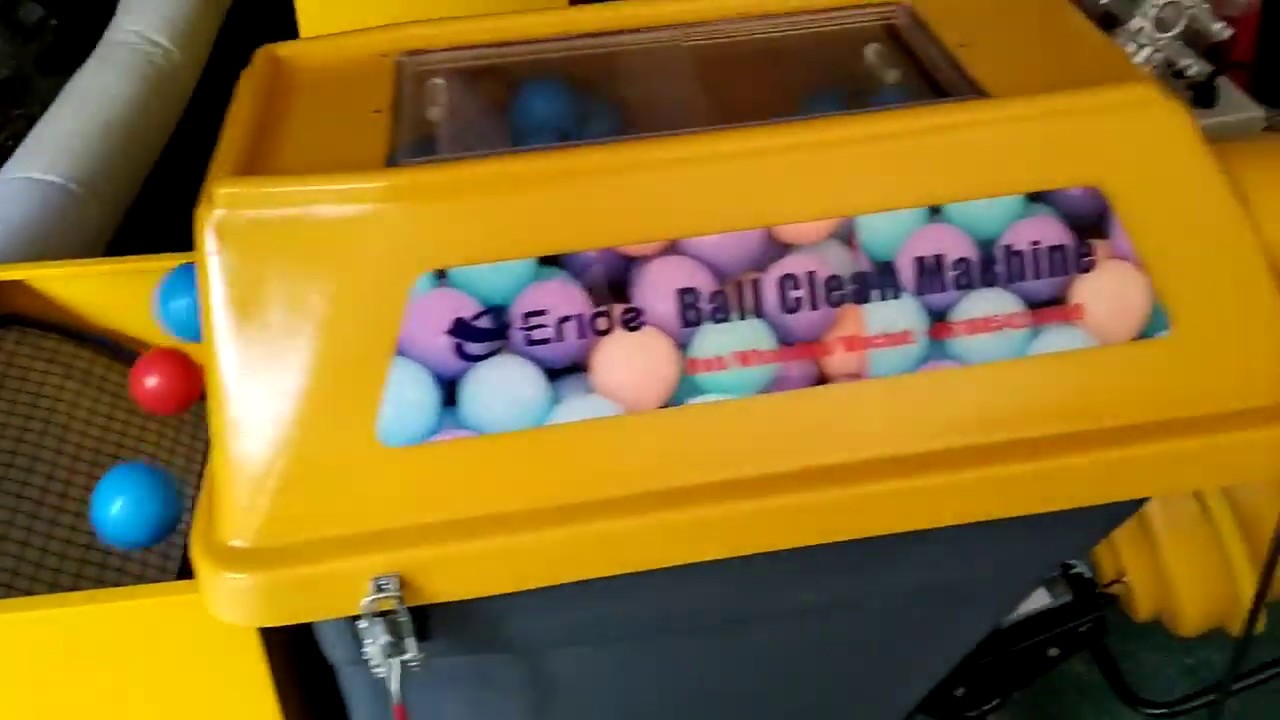 Easyfun pit ball pool cleaning machine to India - YouTube