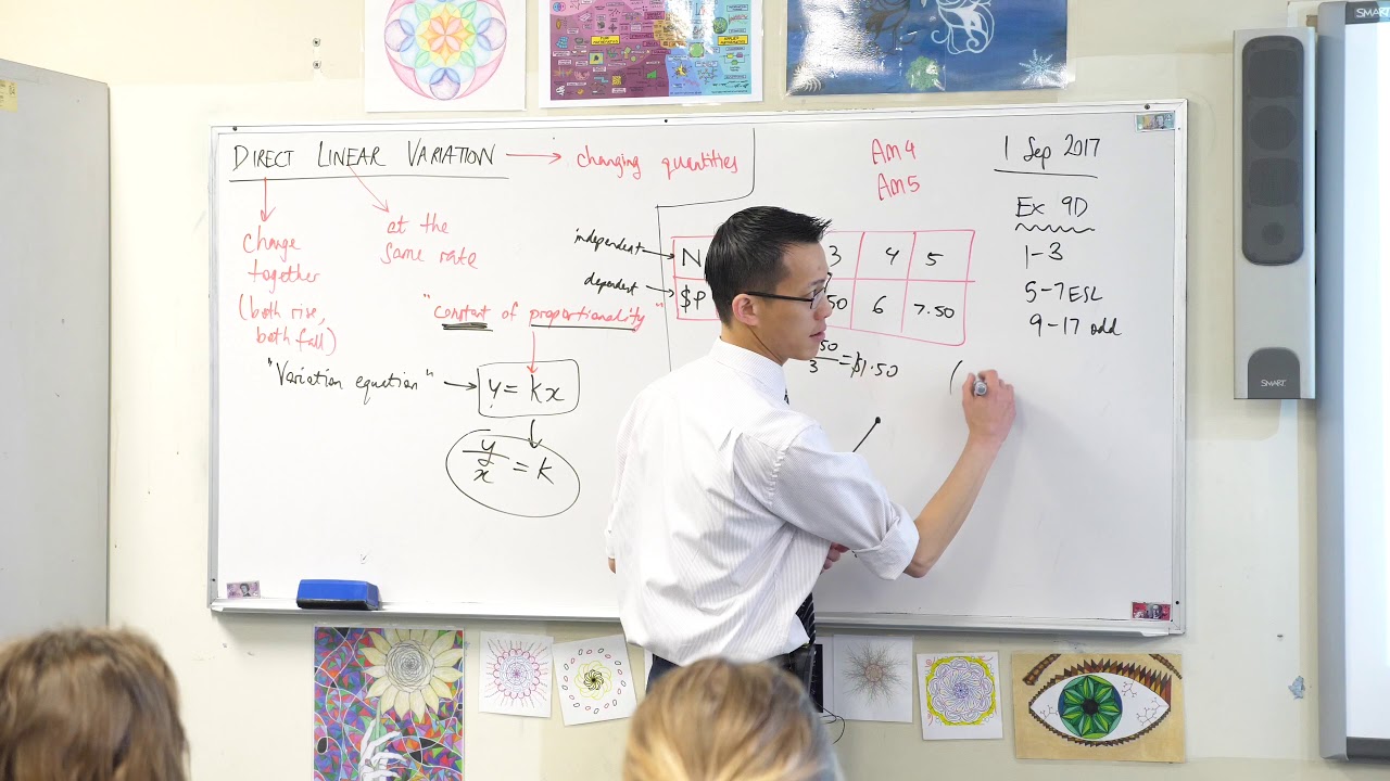 Direct Linear Variation (2 of 2: Example questions) - YouTube