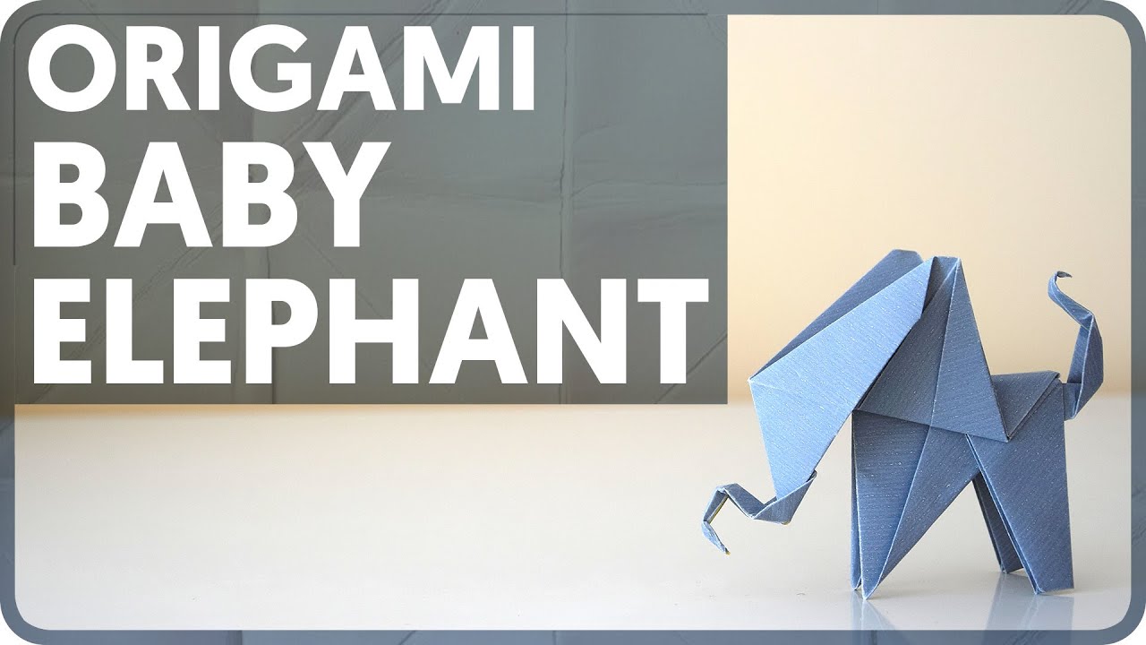 Origami Baby Elephant (Hektor Rojas F.) - YouTube