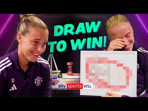 Man Utd's Julia Zigiotti Olme and Anna Sandberg play Draw to Win Challenge!