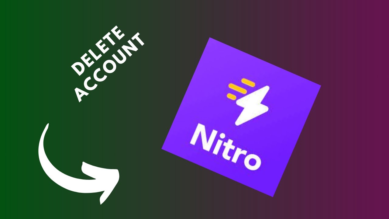 how to delete nitro account - YouTube