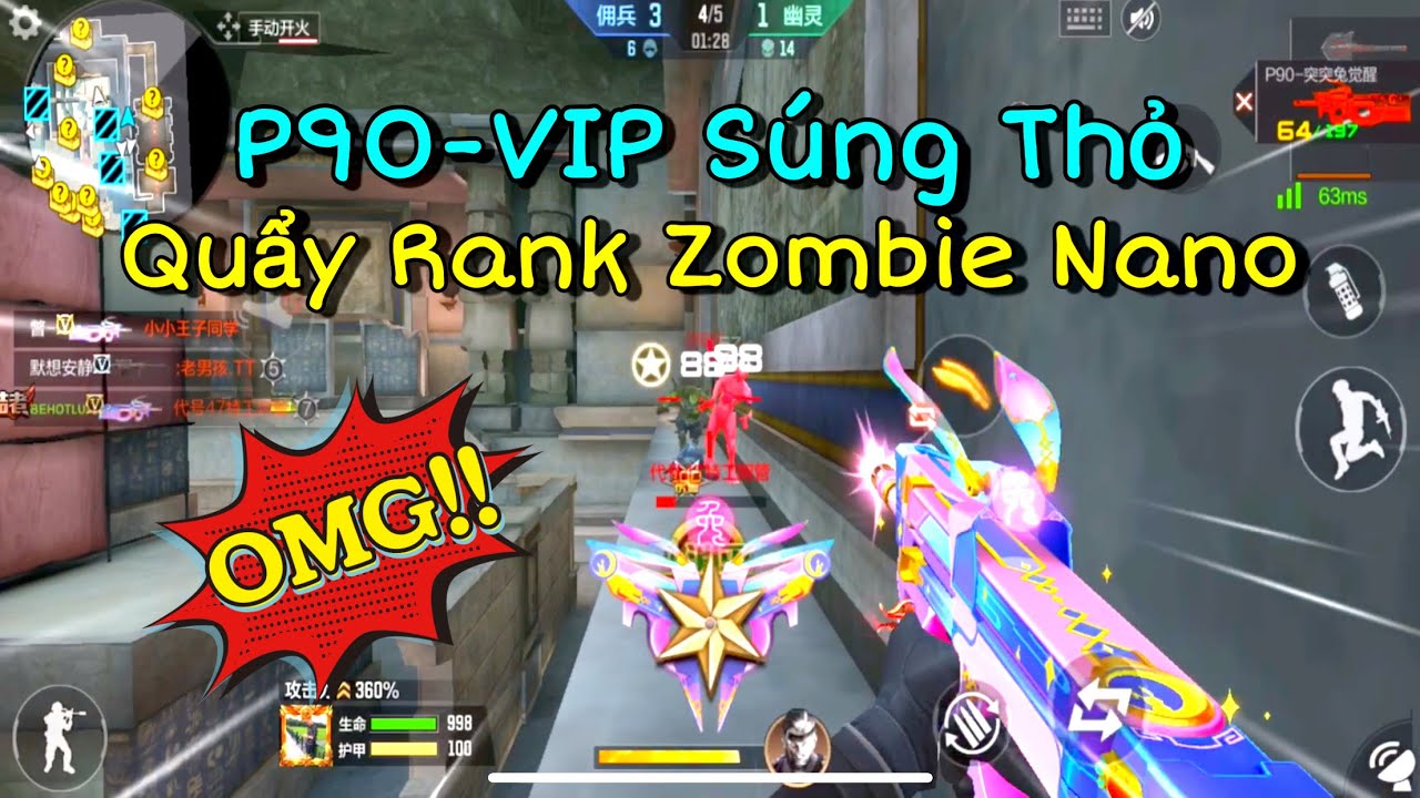 CF Mobile | P90-VIP Súng Thỏ Hàng Hót Đi Quẩy Rank Zombie Nano Cực Gắt ...