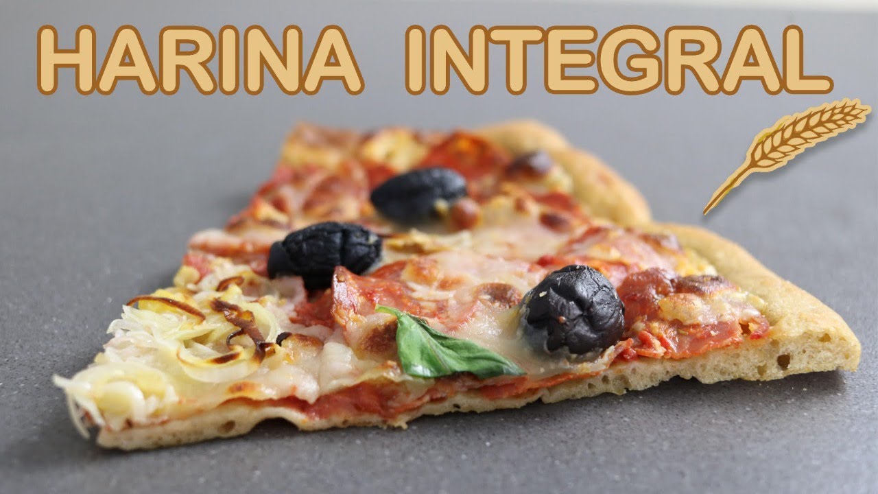 Pizza INTEGRAL saludable 🍕Receta masa pizza integral - YouTube