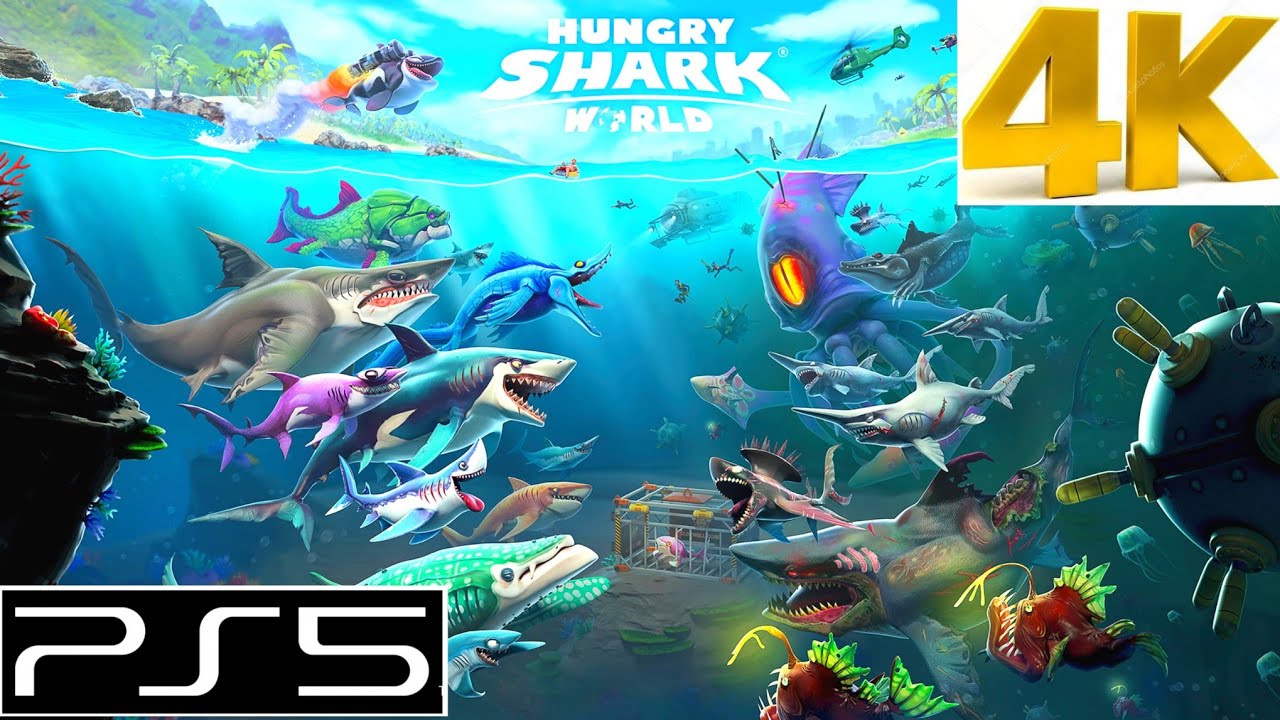 Hungry Shark World (Ps5) Gameplay 4K Ultra HD - No Commentary - YouTube