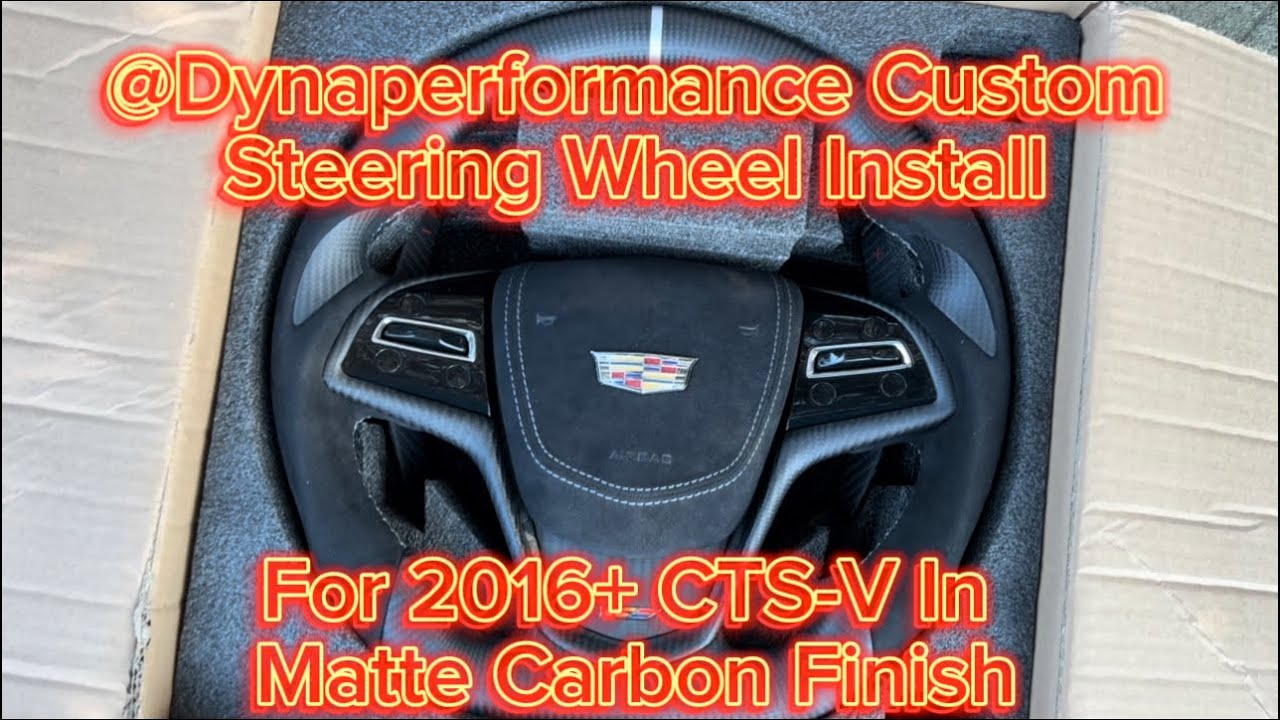 2016+ CTS-V Carbon Steering Wheel Install W/ Heated Option - YouTube