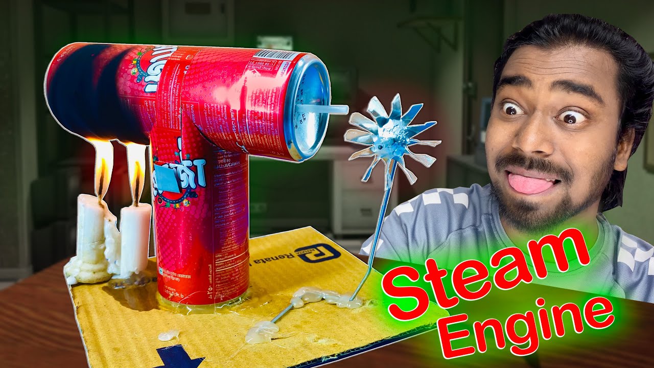 Steam Engine Experiment | বাষ্প চালিত ইঞ্জিন | MI BIGGANI - YouTube