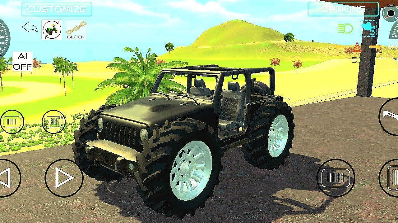 ||modified geep || Indian vehicle sumatoter game 3d || offroad village ...