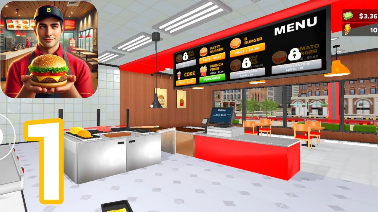 Burger Simulator | Gameplay Walkthrough Part 1 - Tutorial - YouTube