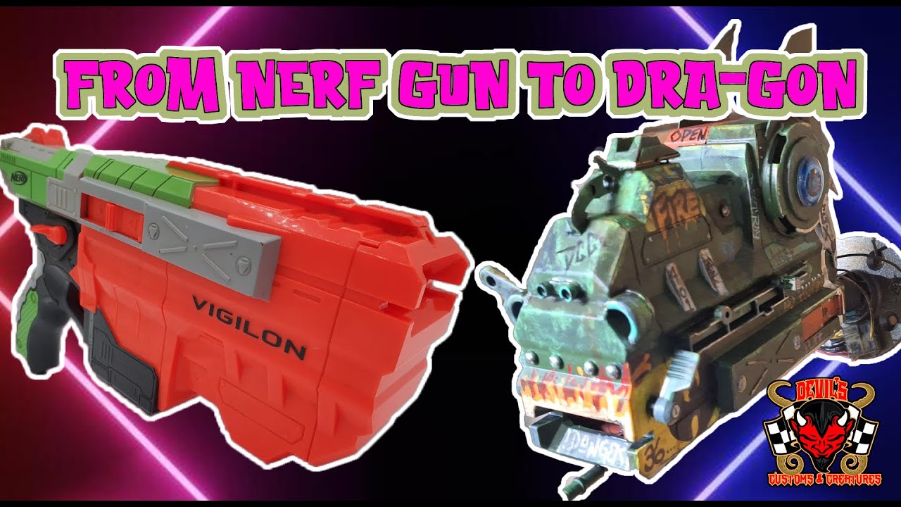 Watch me transform this Nerf Gun into a Dragon - YouTube