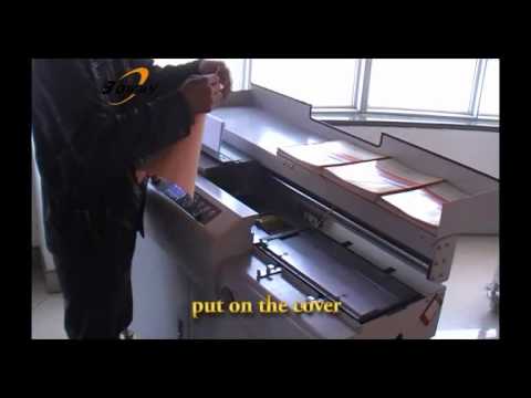 BOWAY BW-950Z perfect binder operation video.wmv - YouTube