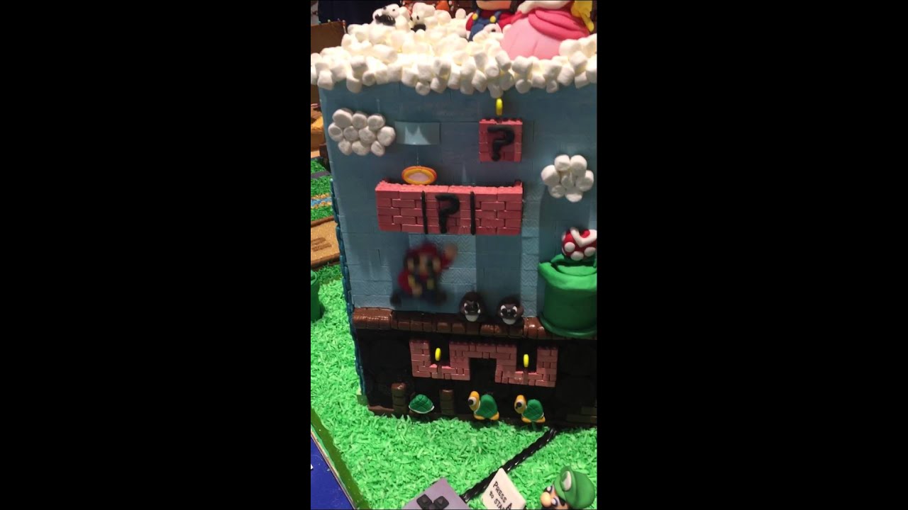 RMD 2015 Mario Bros Gingerbread House - YouTube