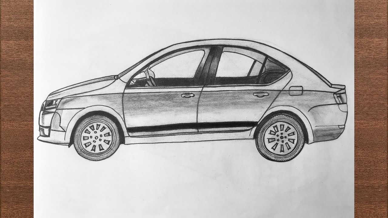 How to draw a Skoda Car - YouTube