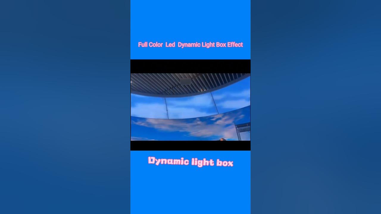Full color dynamic light box with blue sky and white clouds#Dynamic light box@led-strip-factory ...