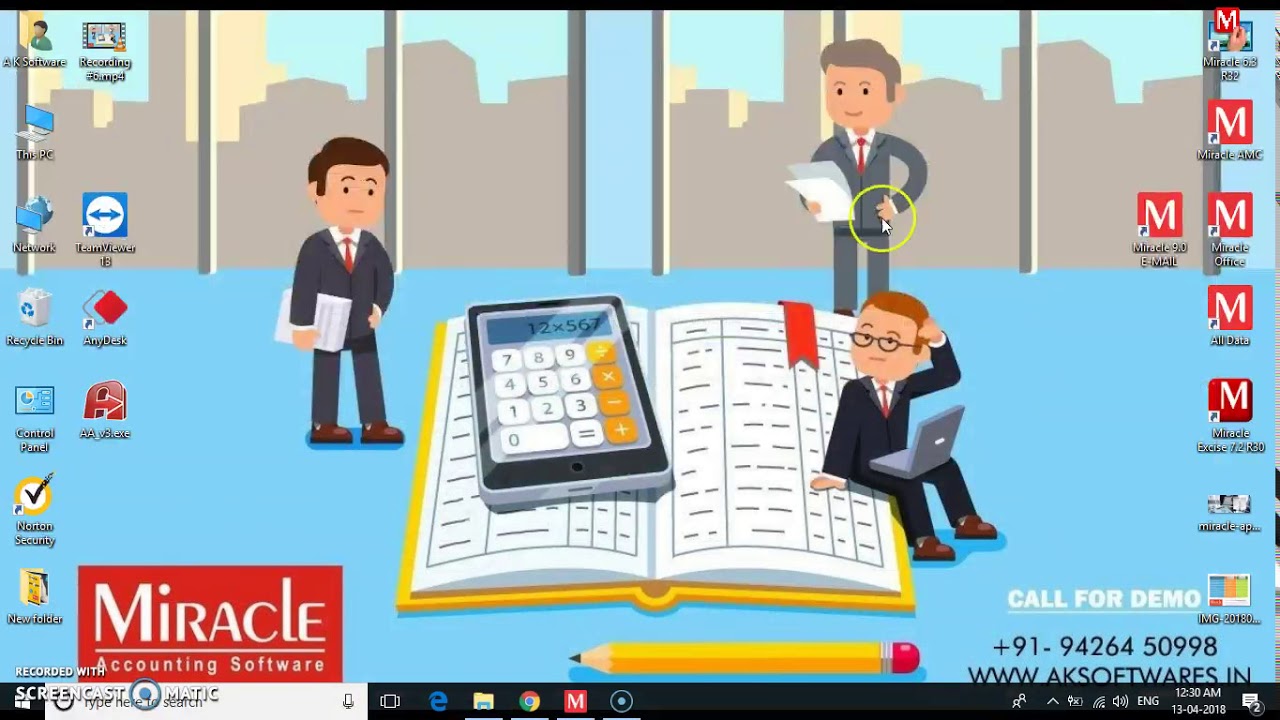 How To Send E-Mail In Miracle Accounting Software - YouTube