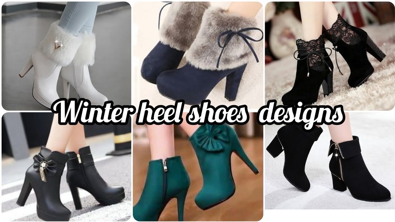 winter heel shoes designs |winter girls booties|unique and stylish heel ...