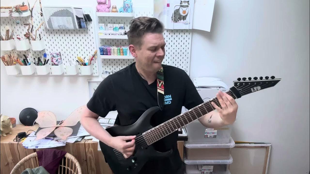 Slipknot Style Nu Metal Riffs on a 7 String Guitar in Drop A. - YouTube