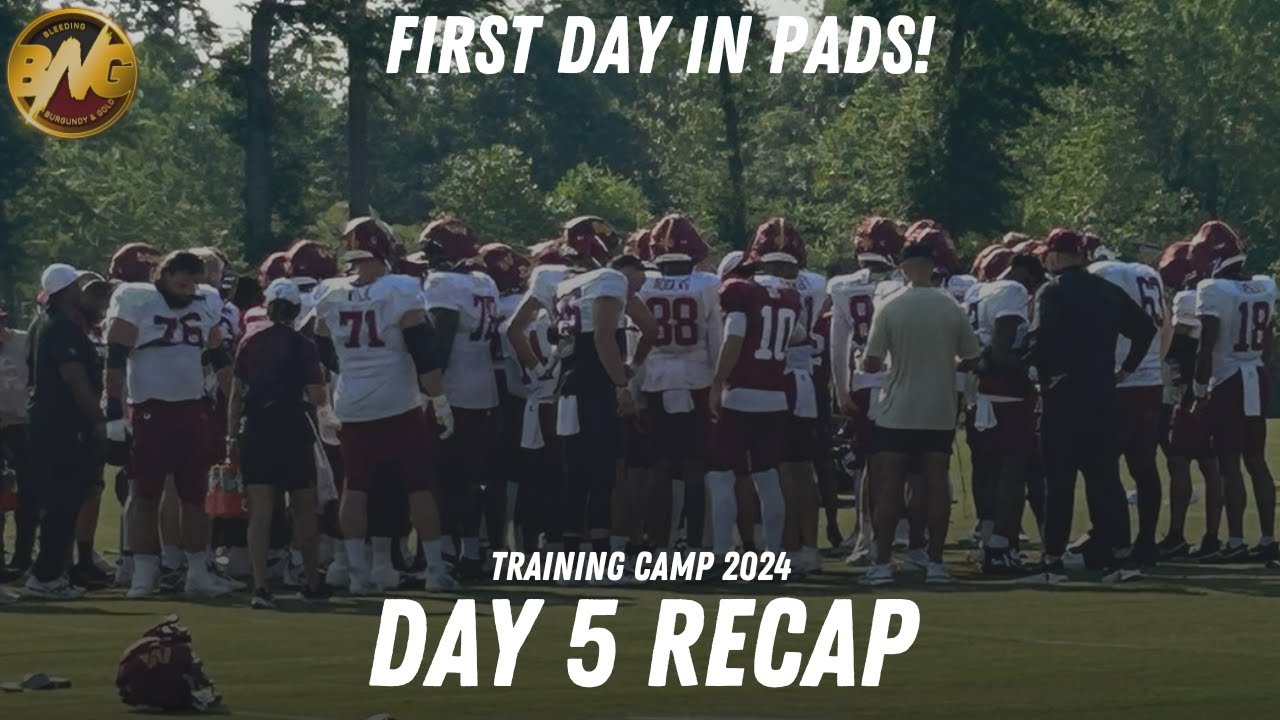 Training Camp Day 5 Recap: Daniels Finally QB1? Coleman Starting LT! - YouTube