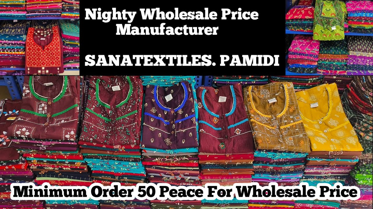 కాటన్ నైటీస్ cost only 95rupees sizes, XL,XXL,3XL Nighty Wholesale ...