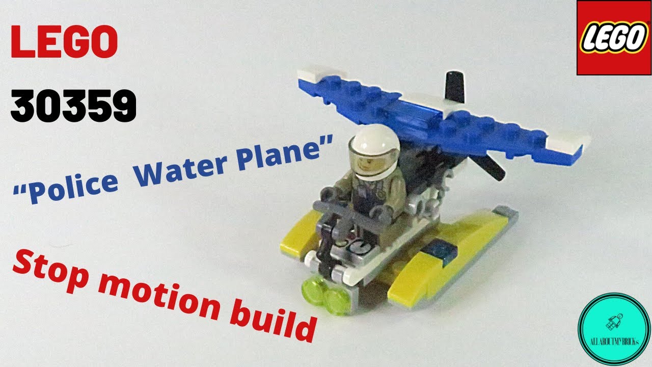 LEGO 30359 "Police Water Plane" stop motion - YouTube
