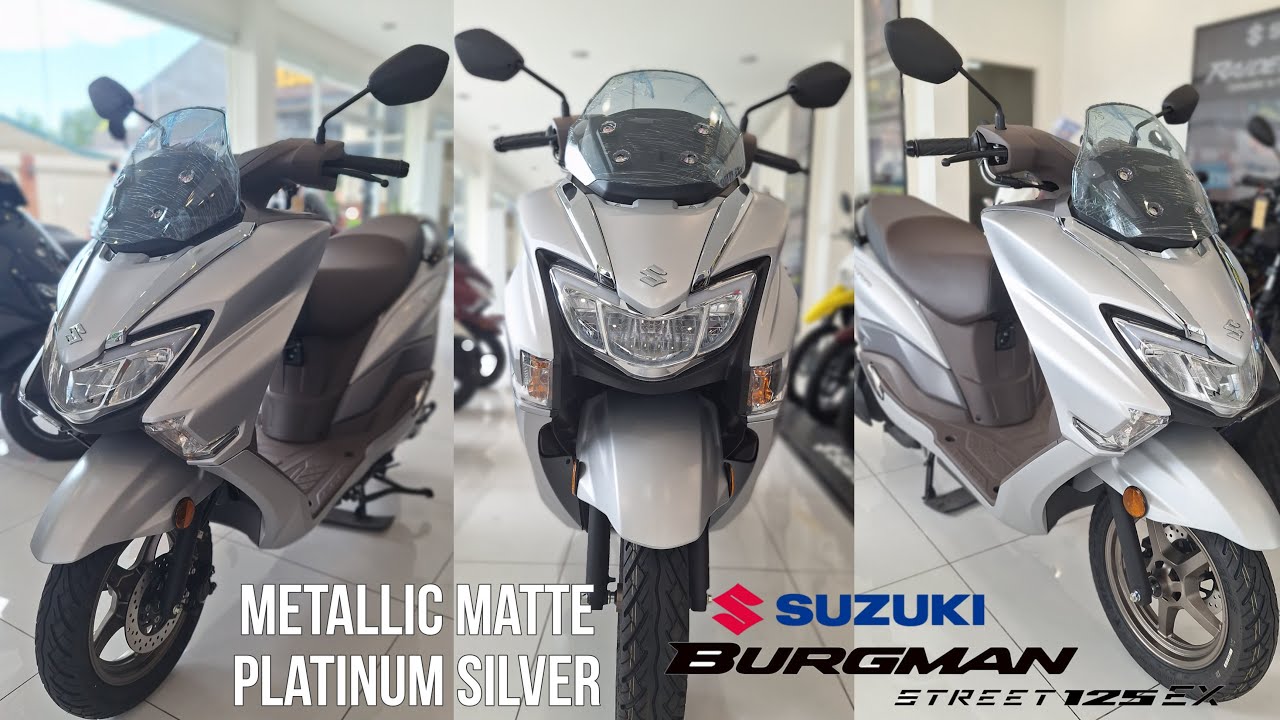 Metallic Matte Platinum Silver - 2024 New Suzuki Burgman Street EX ...