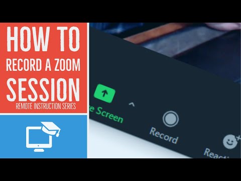 How to Record a Zoom Session - YouTube