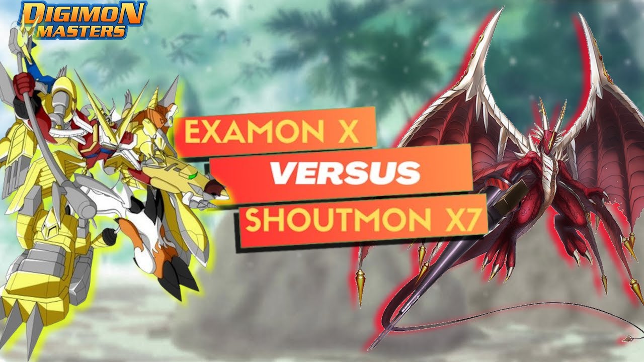 Examon X vs Shoutmon X7 | Digimon Masters Online - YouTube