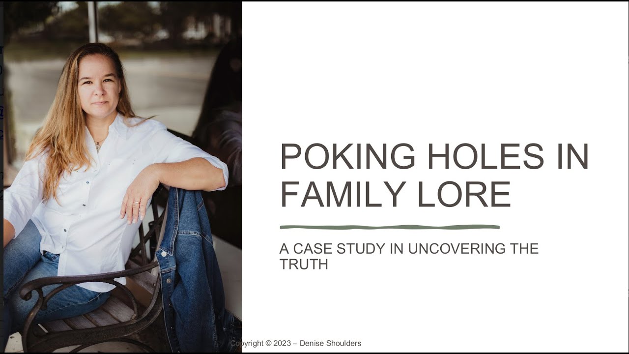 Poking Holes in Family Lore - Uncover the Truth - YouTube