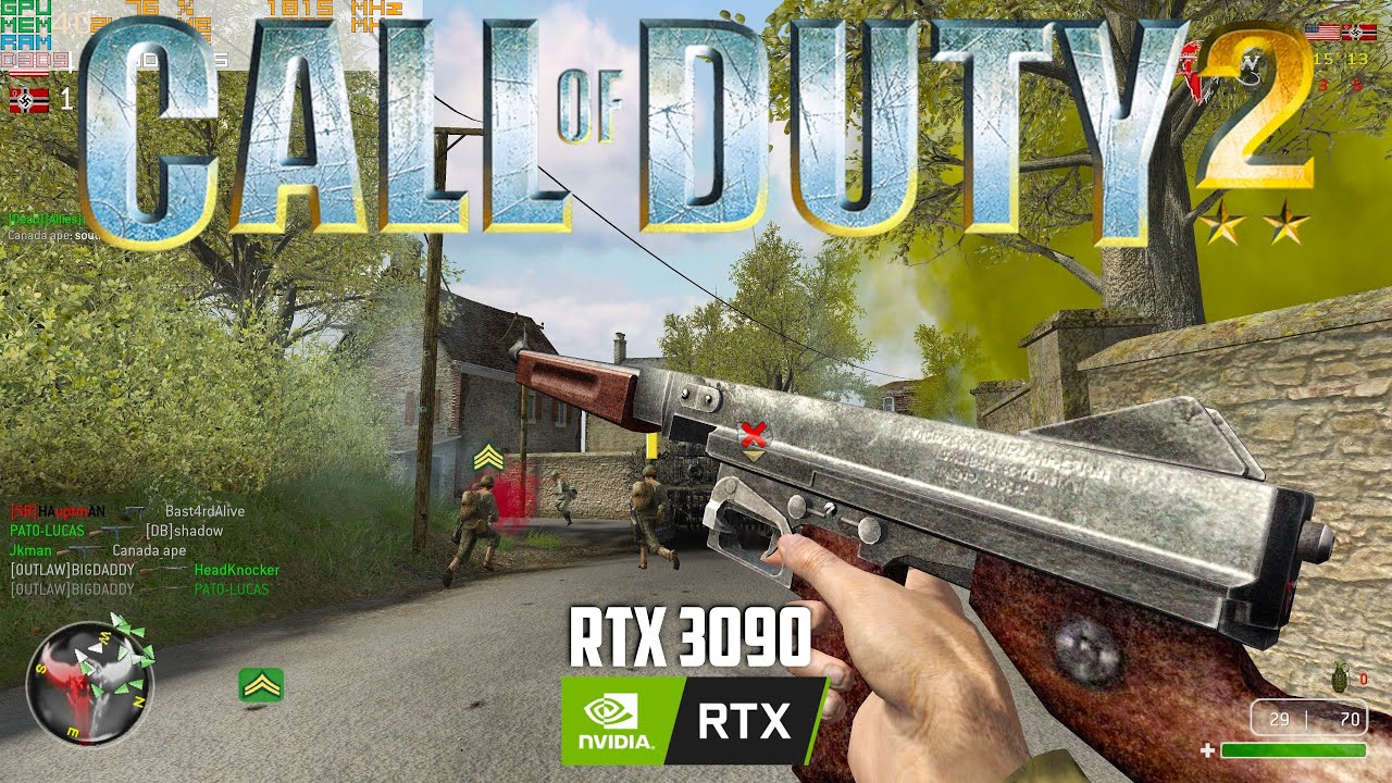 Call of Duty 2 RTX 3090 4K | Burgundy - YouTube