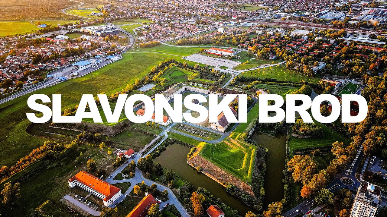 SLAVONSKI BROD, CROATIA | Aerial Drone Video in 4K HDR | Peaceful ...