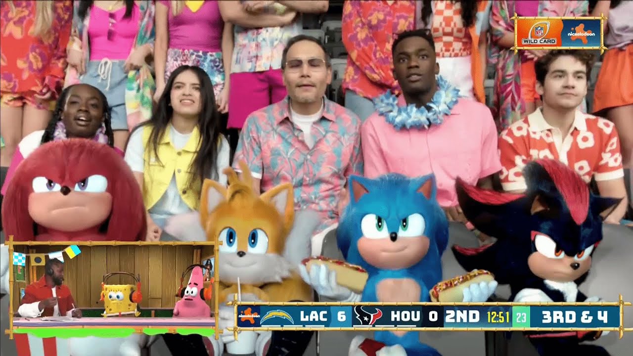 Sonic the Hedgehog at the NFL Wildcard Game 3 - January 11, 2025 ...