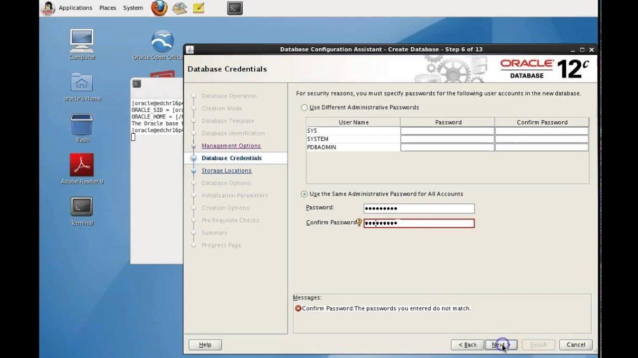 Oracle DB 12c: Creating a CDB with dbca - YouTube