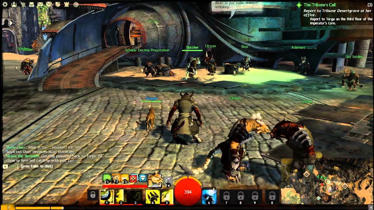 GW2 Charr Ranger Gameplay (Ash Legion) (Stress Test 21.08.2012) [1/3 ...
