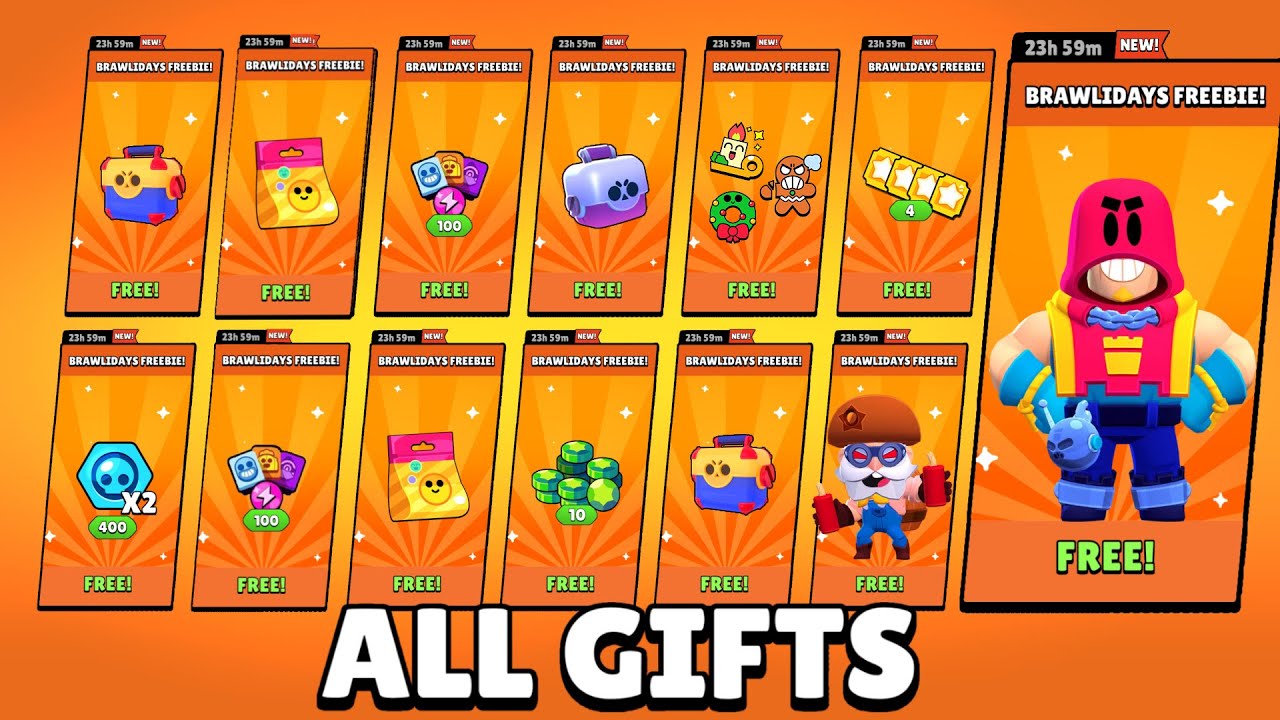 BRAWLIDAYS Gifts🎁 + Set skins🧙‍♂️ - YouTube
