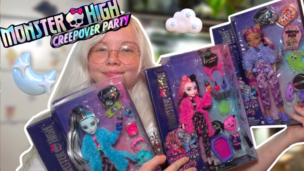 CREEPOVER PARTY! Monster High Dolls Opening - YouTube