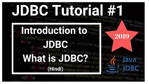 JDBC(Java Database Connectivity) - YouTube