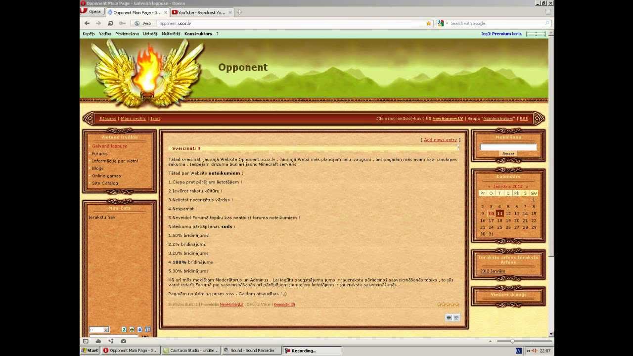 .:Opponent.Ucoz.Lv EP 1:. - YouTube