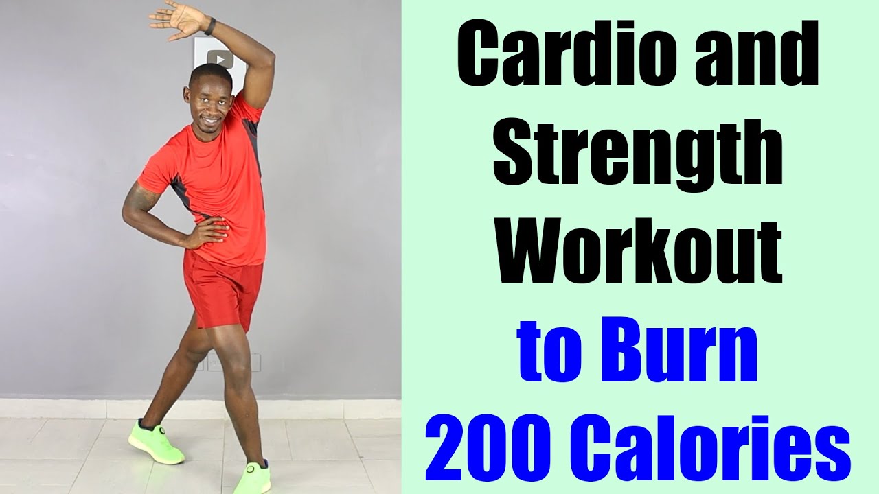20 Minute Cardio and Strength Workout to Burn 200 Calories at Home ...
