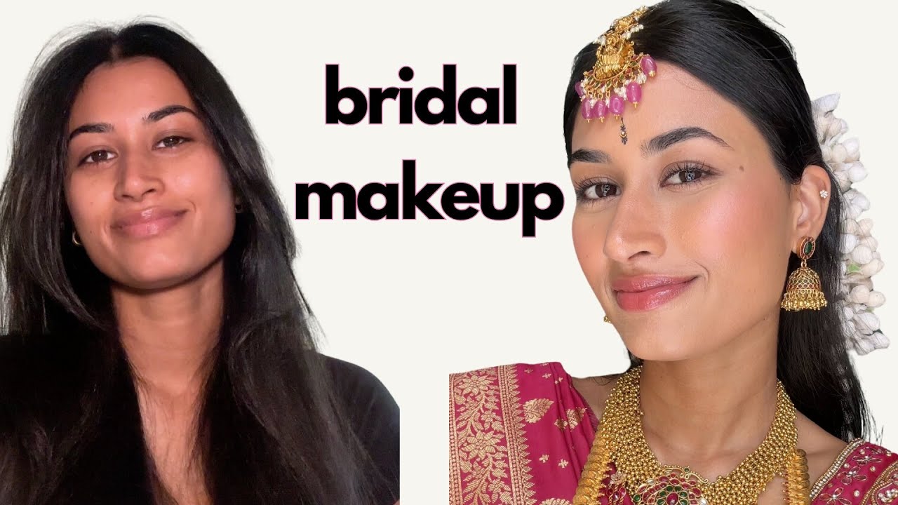 Indian Bridal Soft Glam Makeup Tutorial | tips for a smooth long ...