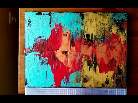 Easy abstract painting tutorial for beginners #3 | Simple abstract art ...