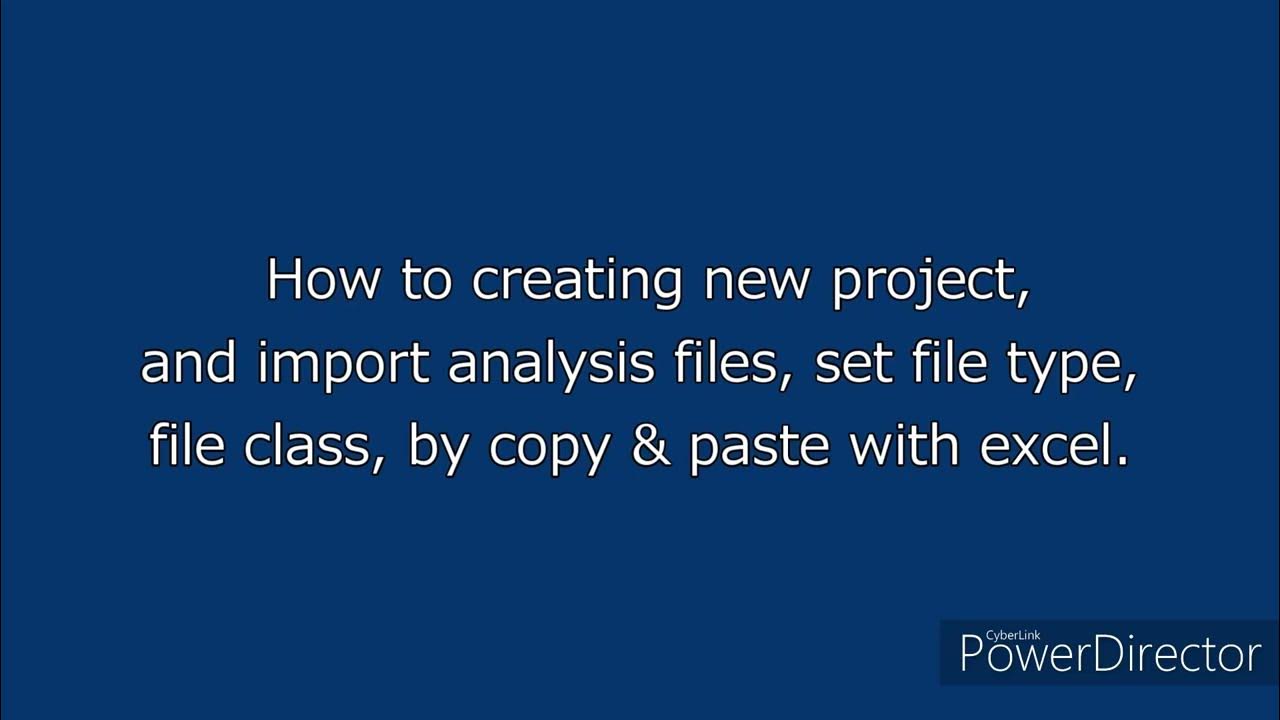 Creating new project - YouTube