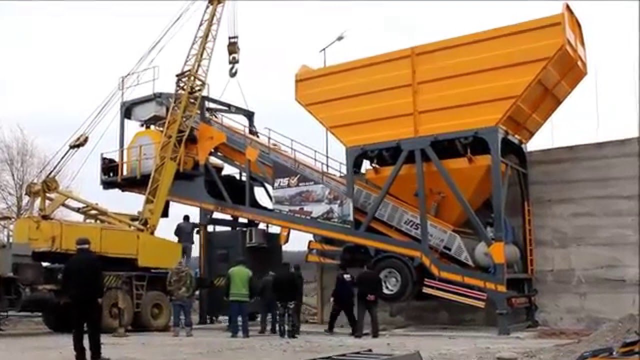 Mobil beton santralleri Concrete batching plants Centrales a beton ...