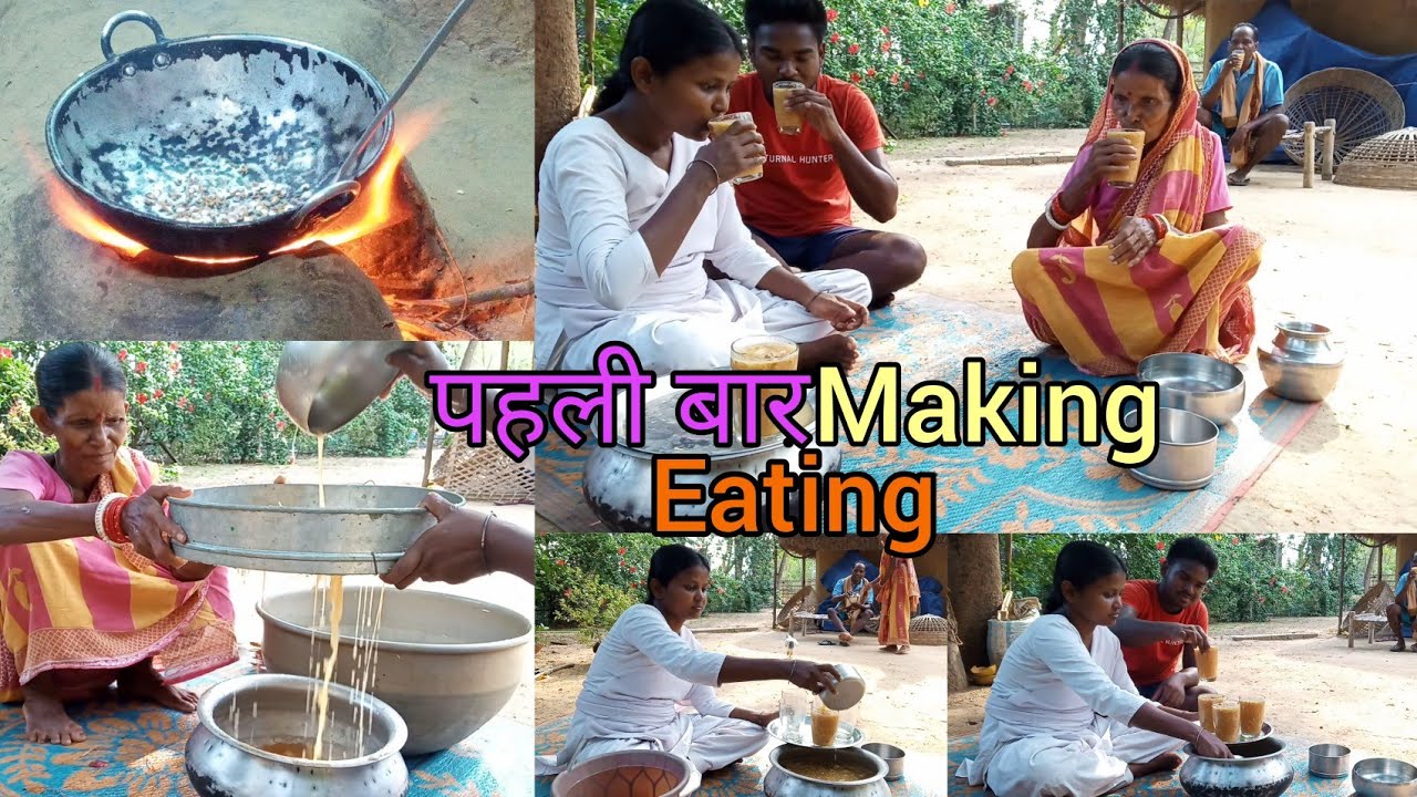 How We Making Friends Recipe And Eating Fruits Mixture Eating - YouTube