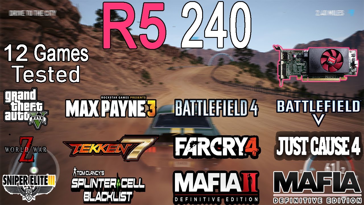 R5 240 : Test in 12 Games - AMD R5 240 Gaming - YouTube