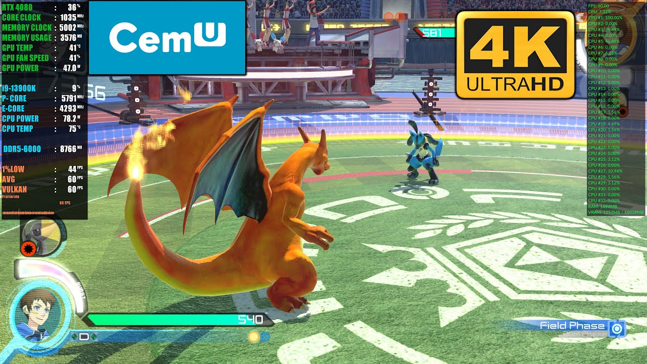 Pokkén Tournament PC Gameplay | CEMU Emulator | Playable ️ | RTX 4080 ...