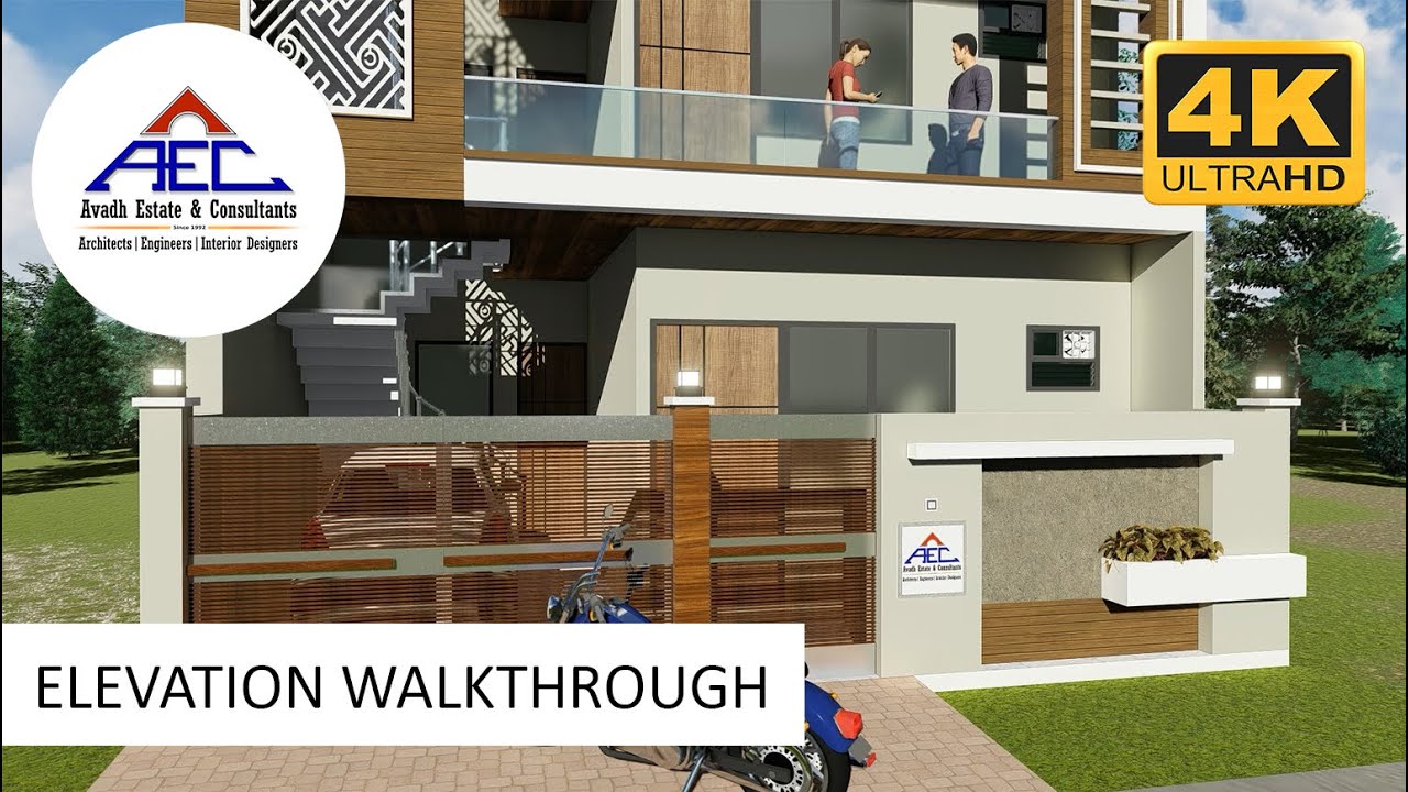 Elevation for Mr. Abhay Singh | Avadh Estate & Consultants | Awadh Vihar Yojna, Lucknow - YouTube